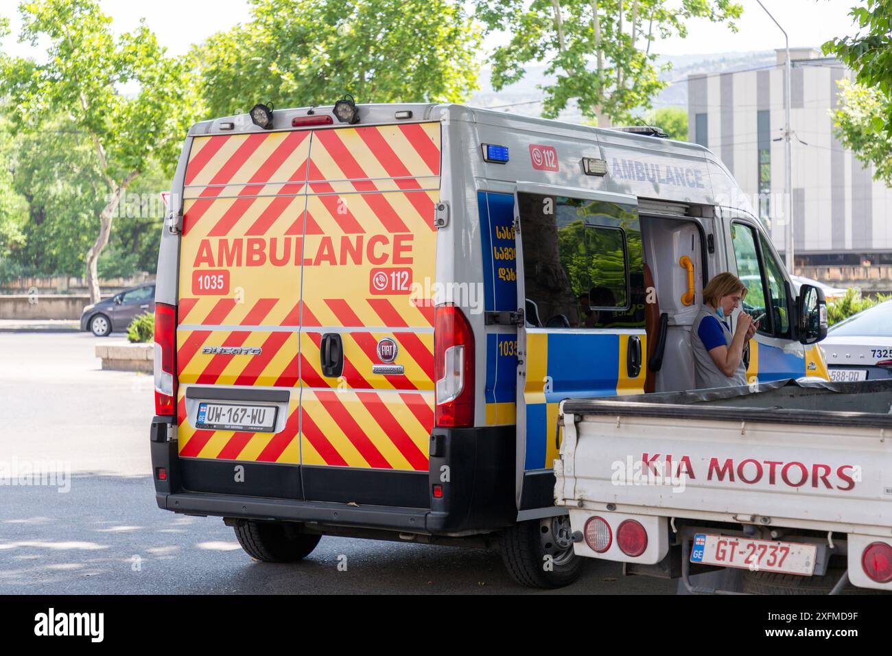 Ambulance emergency vehicle medical help georgia hi-res stock ...