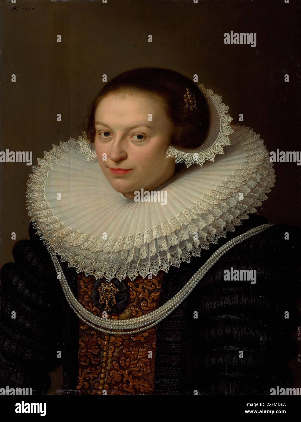 Portrait of Johanna Visscher (1604-1676). Museum: Slovak National ...