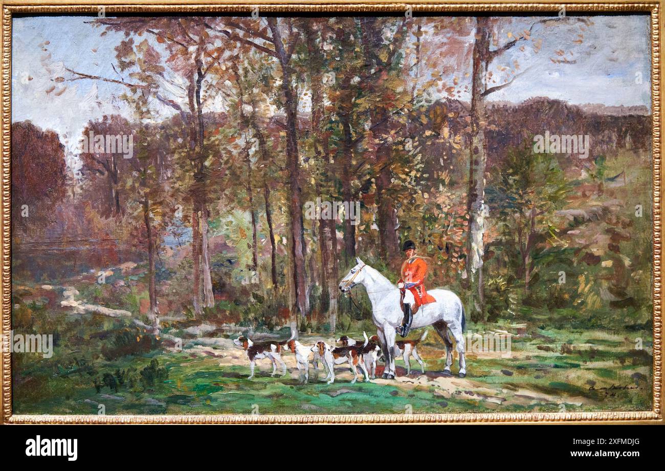 Auguste de Molins (1821-1890), Rendez-vous de chasse, 1874, Exhibition ...