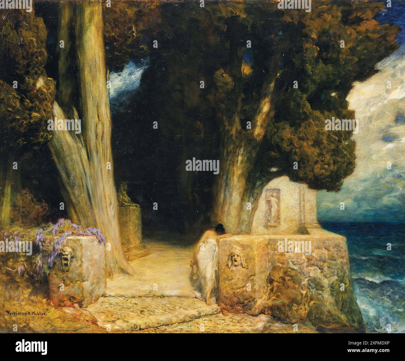 Sappho. Museum: PRIVATE COLLECTION. Author: FERDINAND KELLER Stock ...