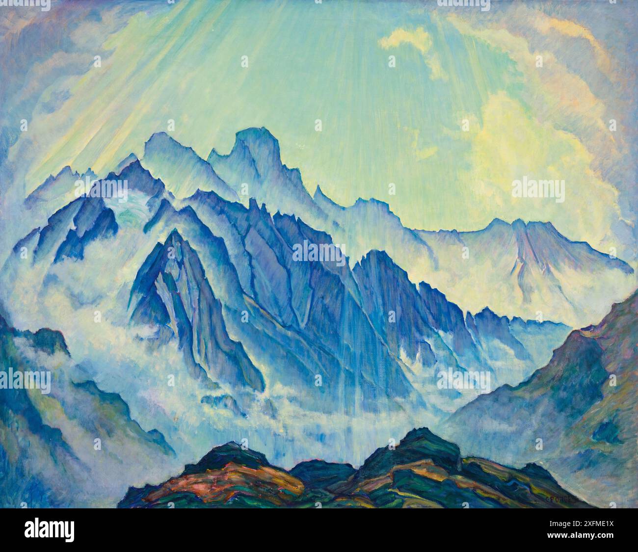 Bregaglia Range. Museum: PRIVATE COLLECTION. Author: Clara Porges Stock ...