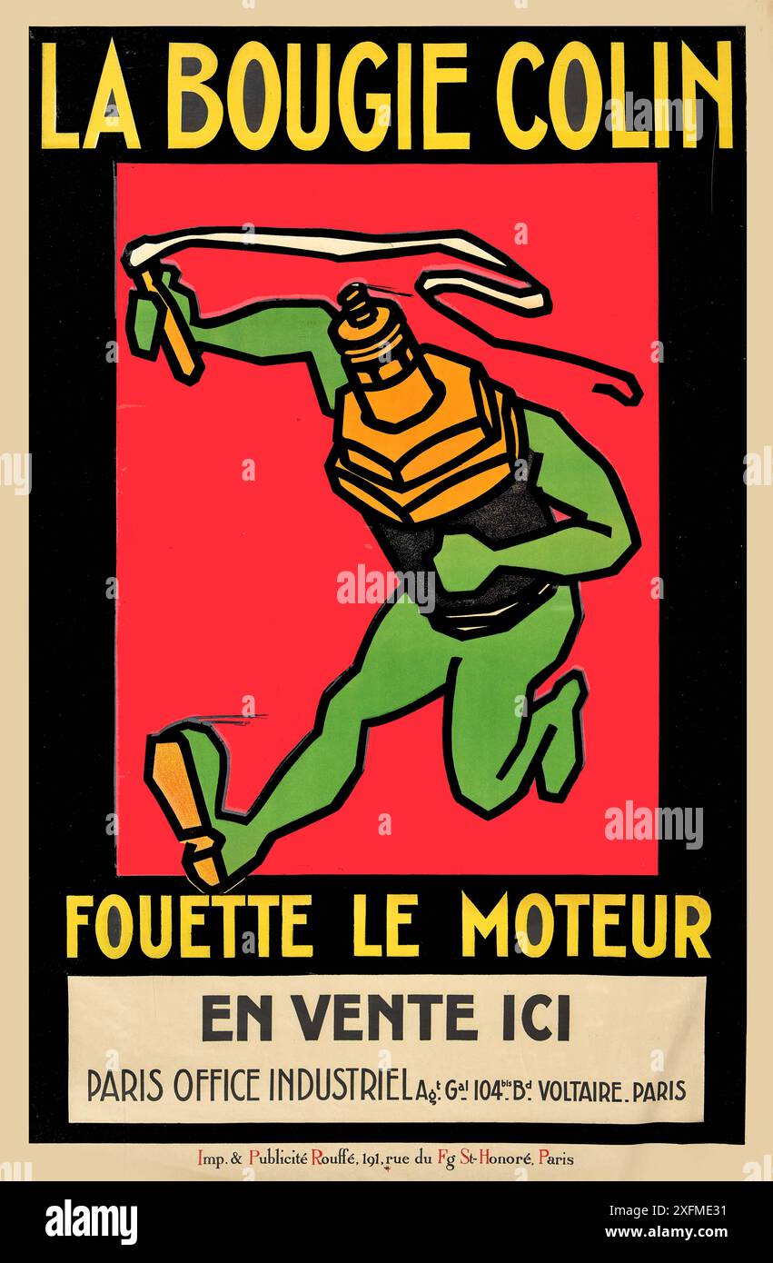 La bougie colin fouette le moteur. Museum: PRIVATE COLLECTION. Author ...