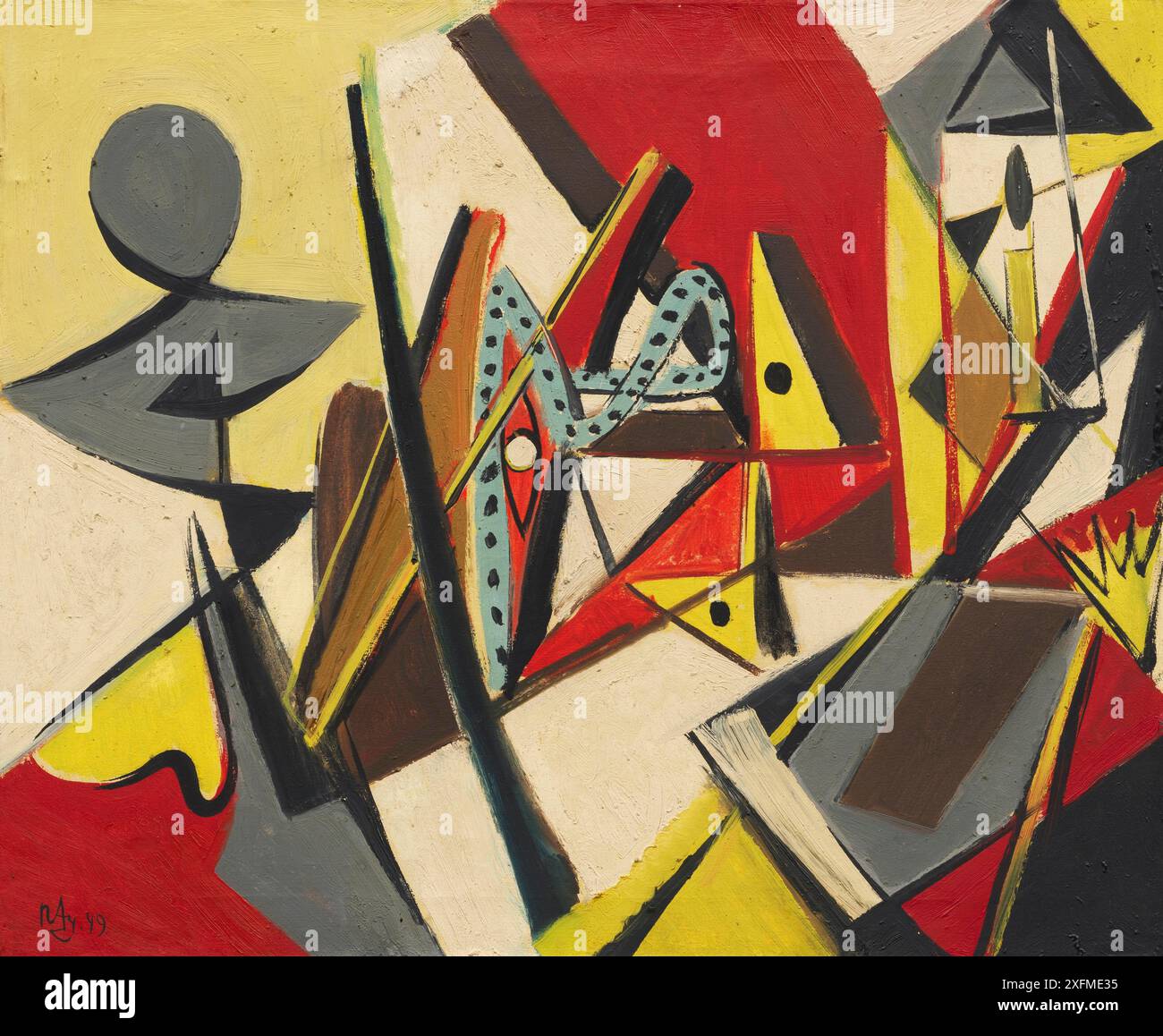 Lamp. Museum: PRIVATE COLLECTION. Author: ERNST WILHELM NAY Stock Photo ...
