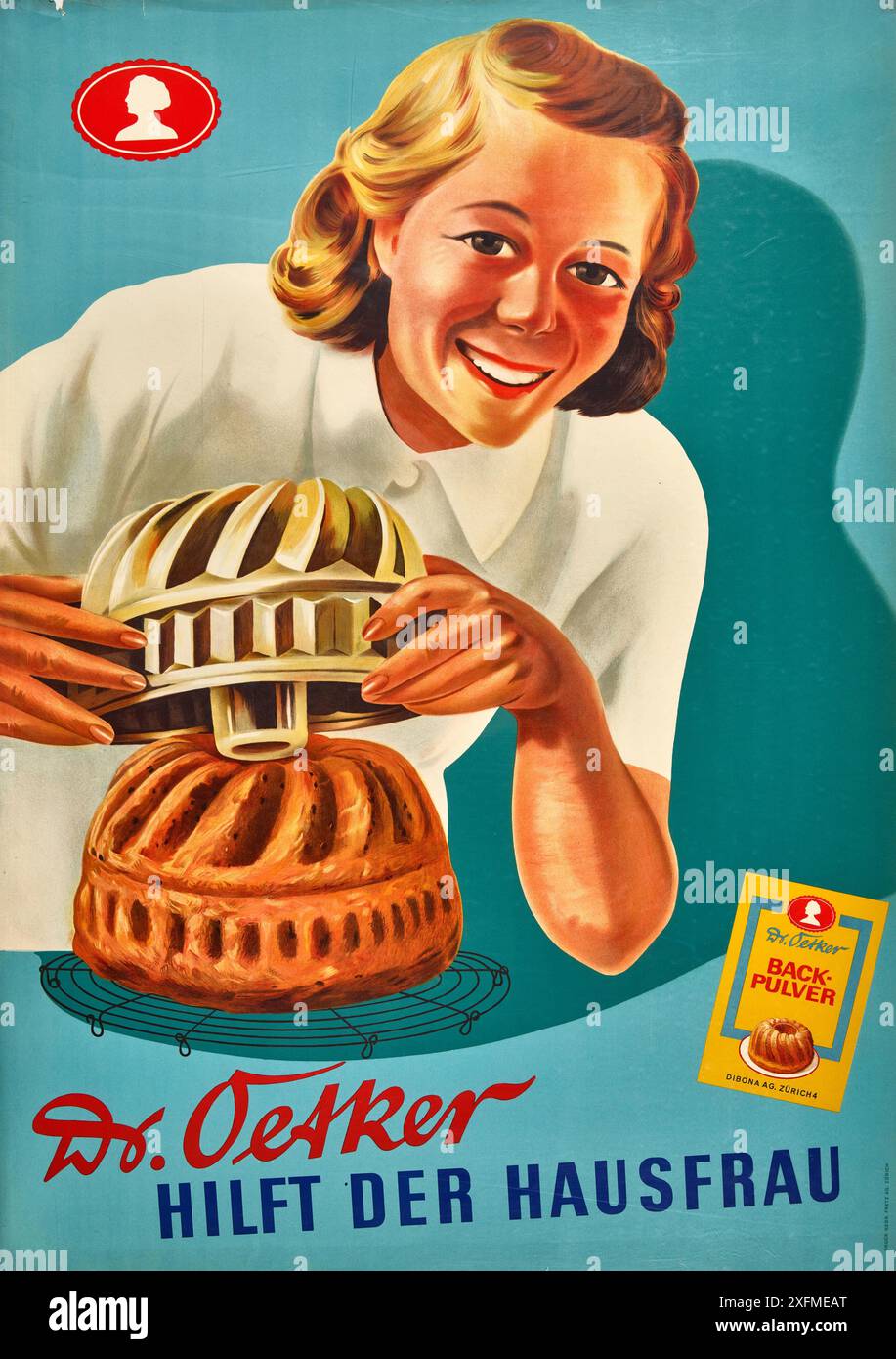 Dr. Oetker helps the housewife. Museum: PRIVATE COLLECTION. Author: Leo ...