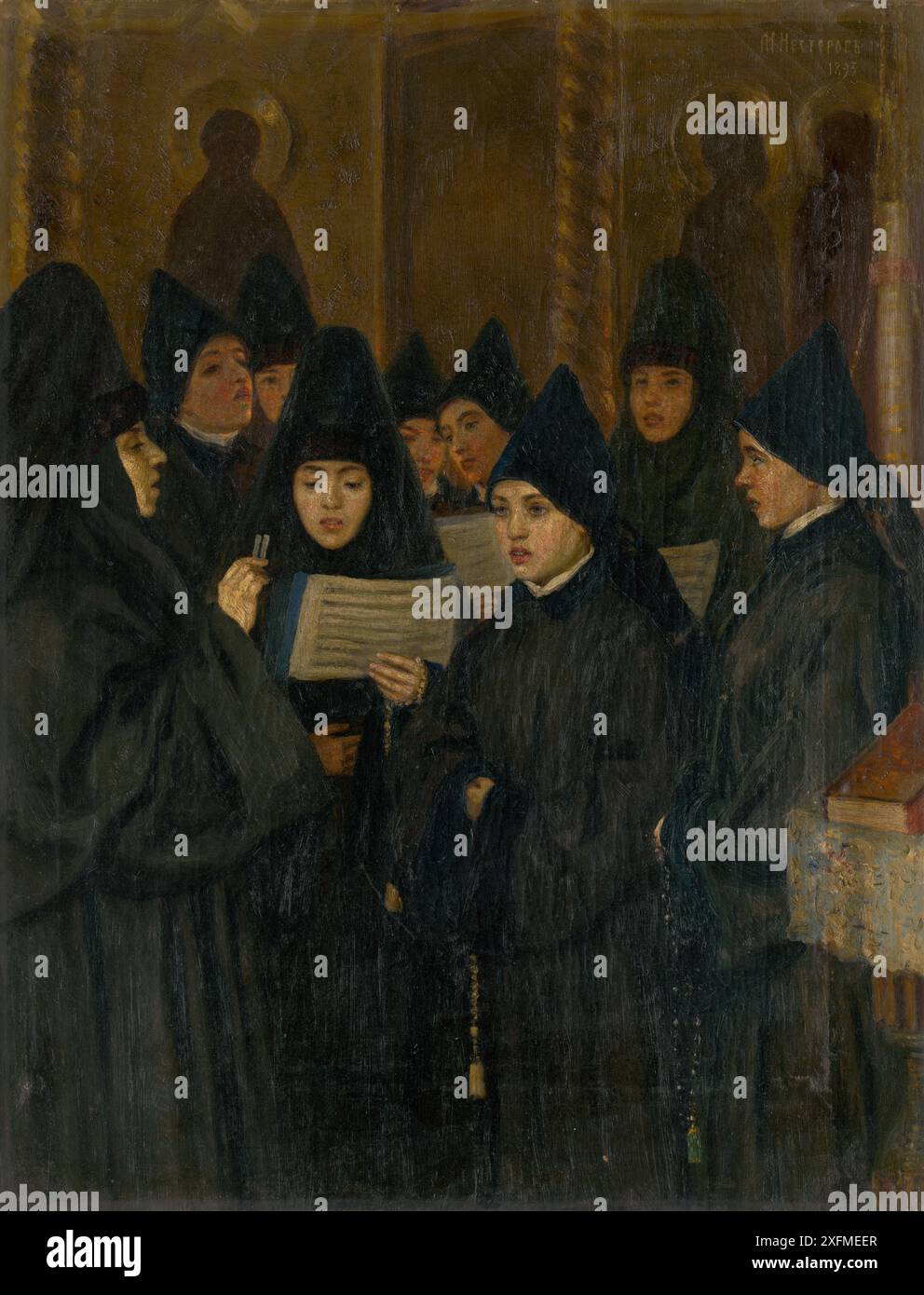 Nuns. Museum: Slovak National Gallery, Bratislava. Author: Mikhail ...
