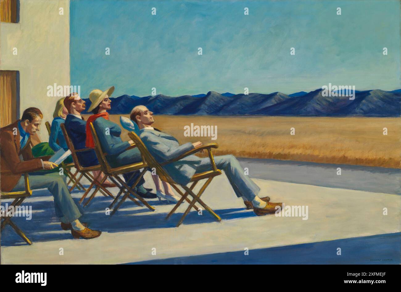 People in the sun edward hopper hi-res stock photography and images - Alamy