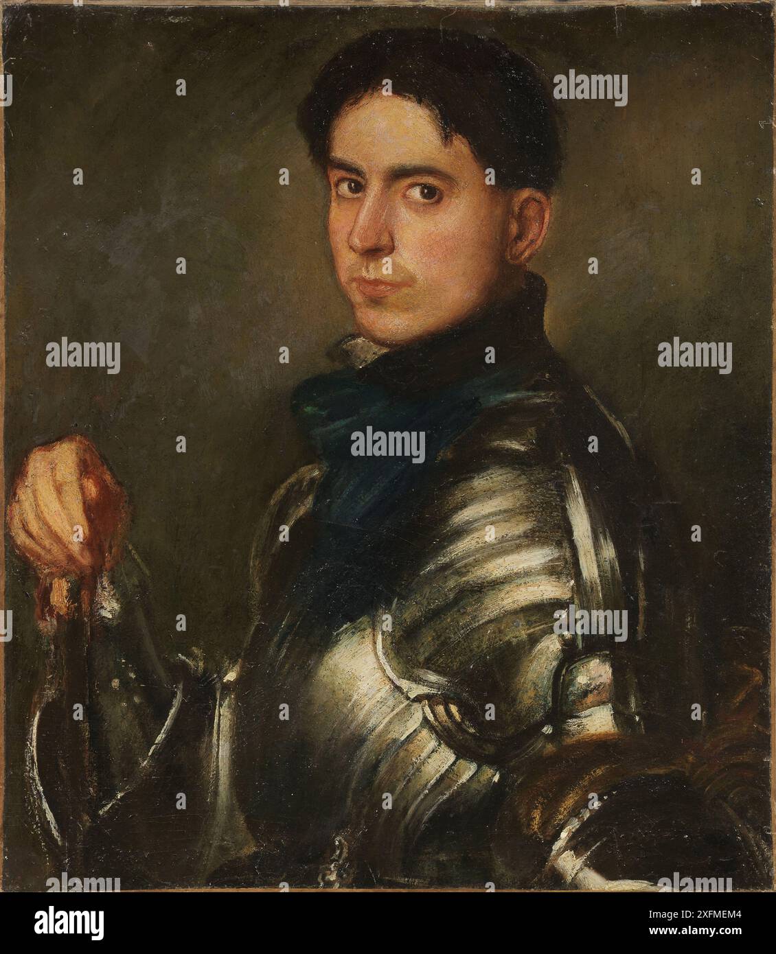Self-portrait with armour. Museum: PRIVATE COLLECTION. Author: ARMANDO ...