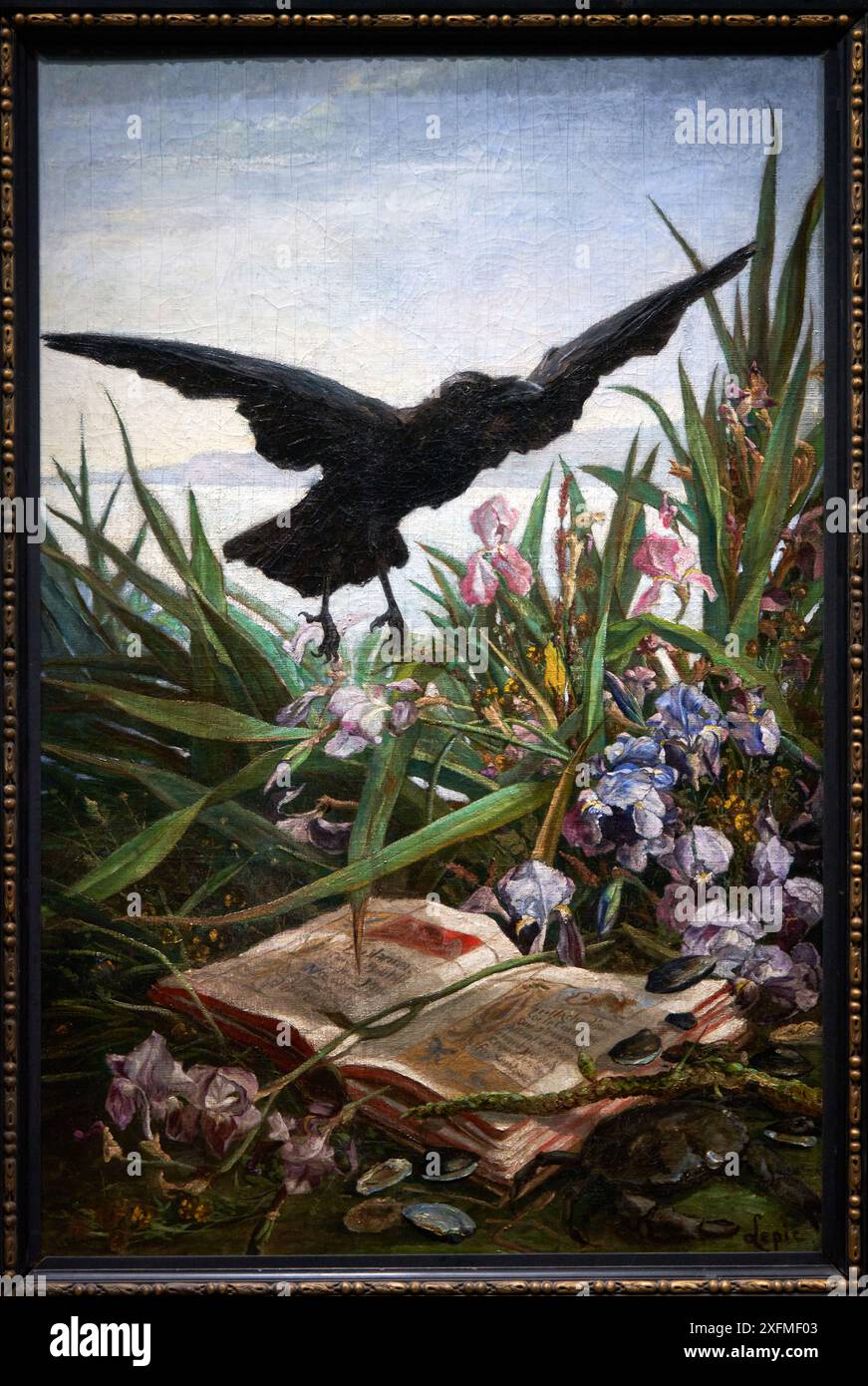 Ludovic Napoléon Lepic (1839-1889), Le Déluge; Volets de gauche et de ...