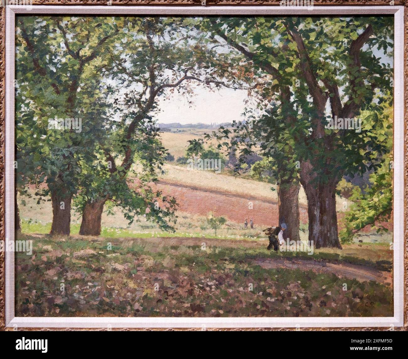 Camille Pissarro (1830-1903), Les Châtaigniers à Osny, 1873, Exhibition ...