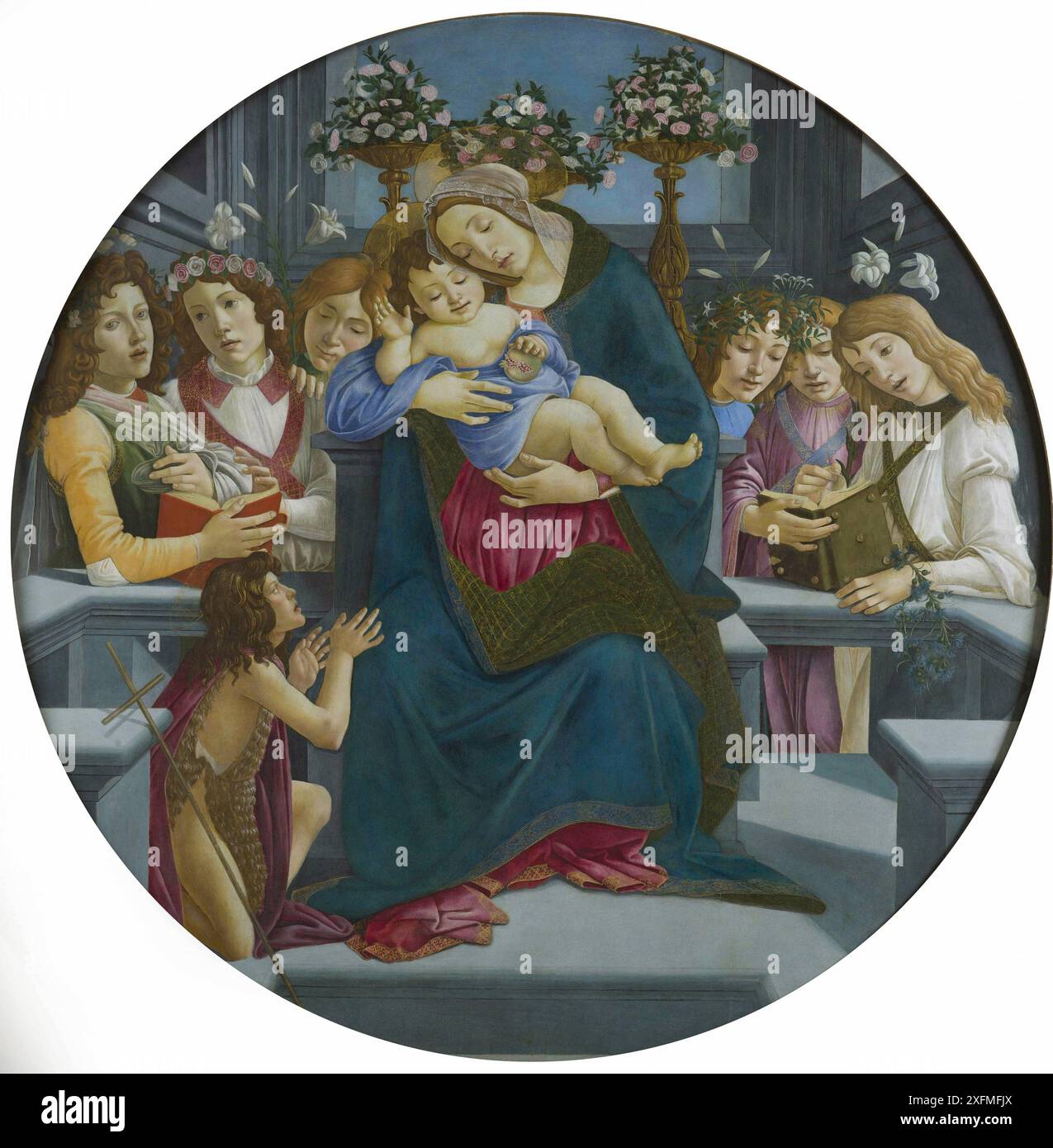 Virgin and child with John the Baptist as a Boy and Angels. Museum ...
