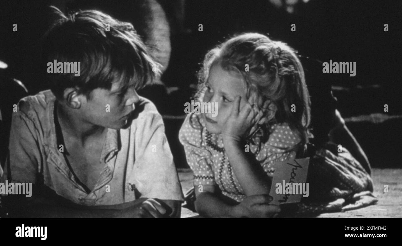 Scene from the film Forbidden Games (Jeux Interdits) by René Clément ...