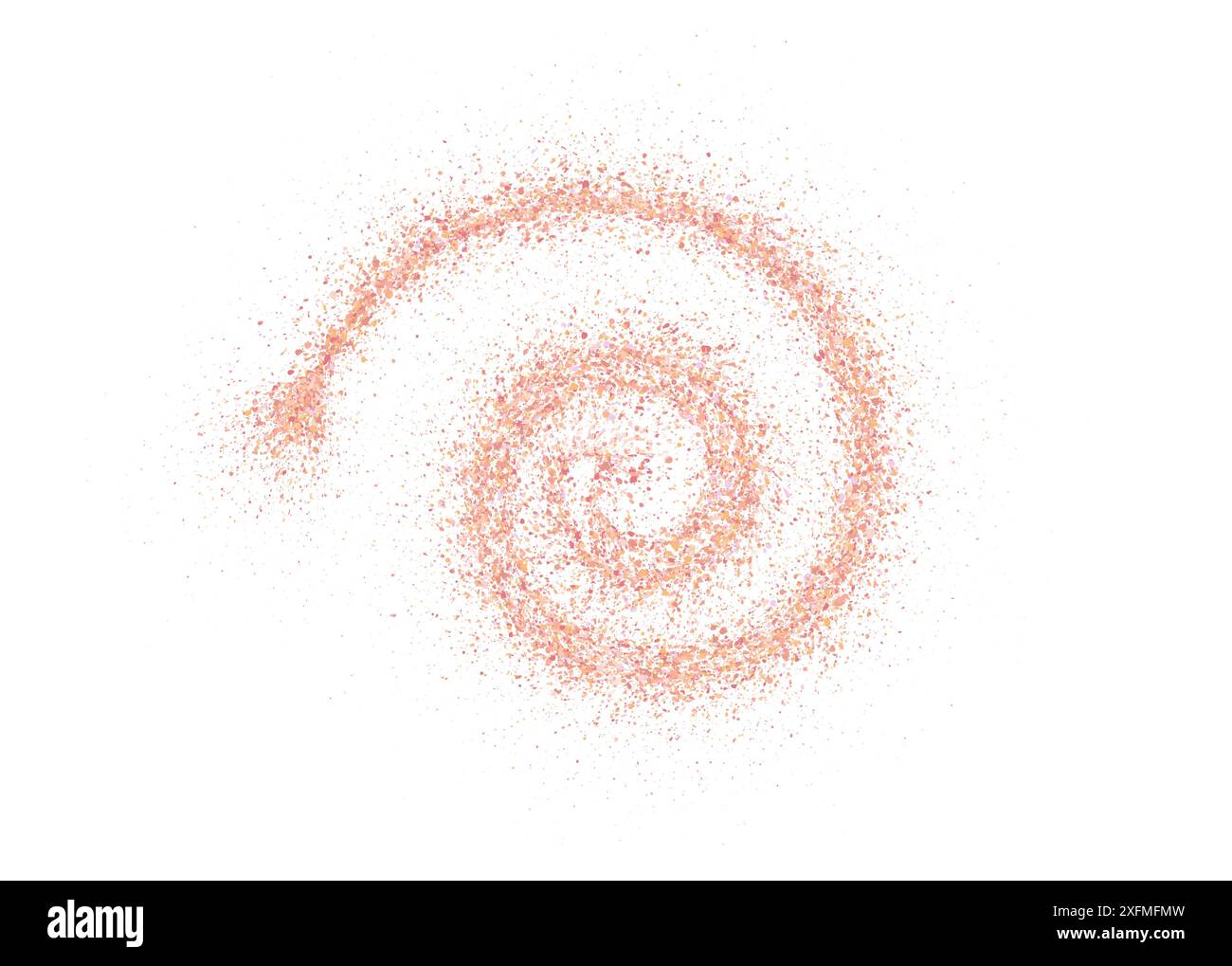 Salt or sugar crystal powder, flying dust particles. Pink dust grain ...