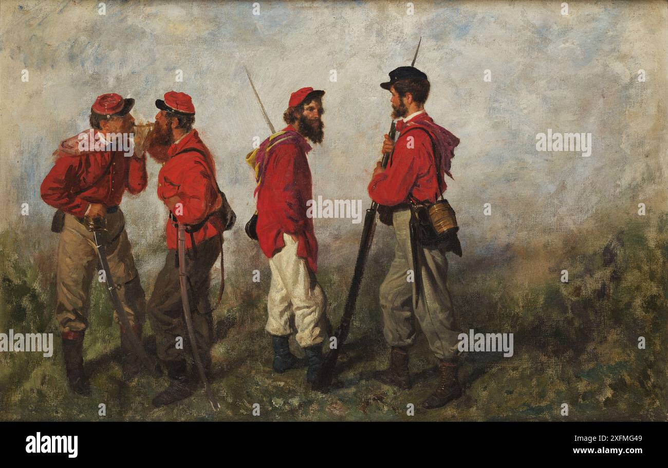 A group of Garibaldians. Museum: Galleria nazionale d'arte moderna Rome ...