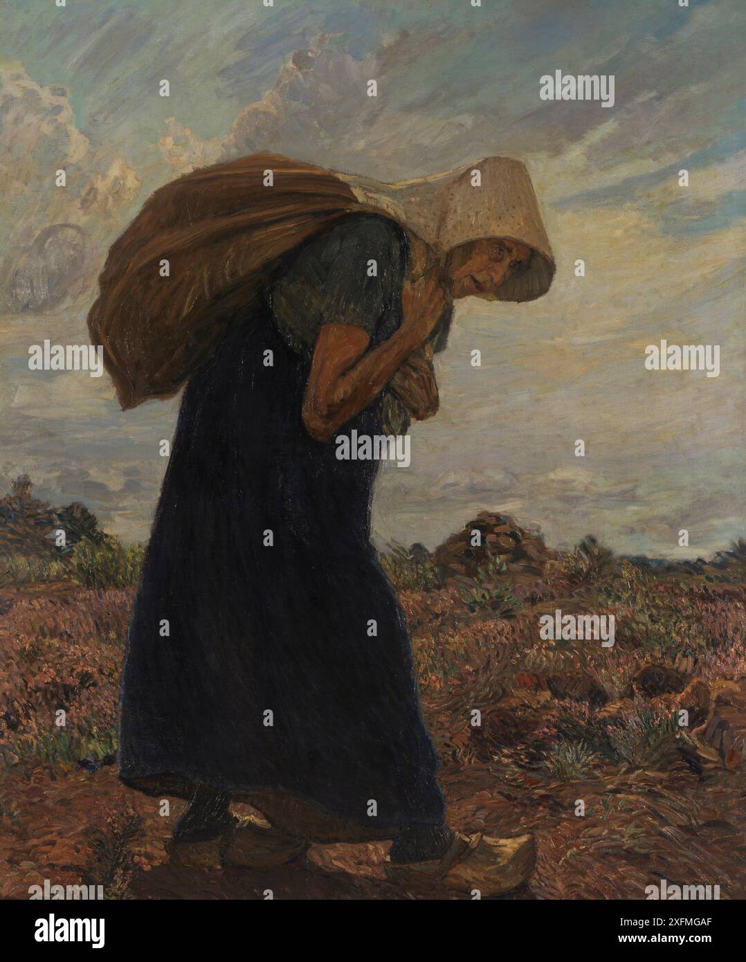 Peat Cutter. Museum: PRIVATE COLLECTION. Author: FRITZ MACKENSEN Stock ...