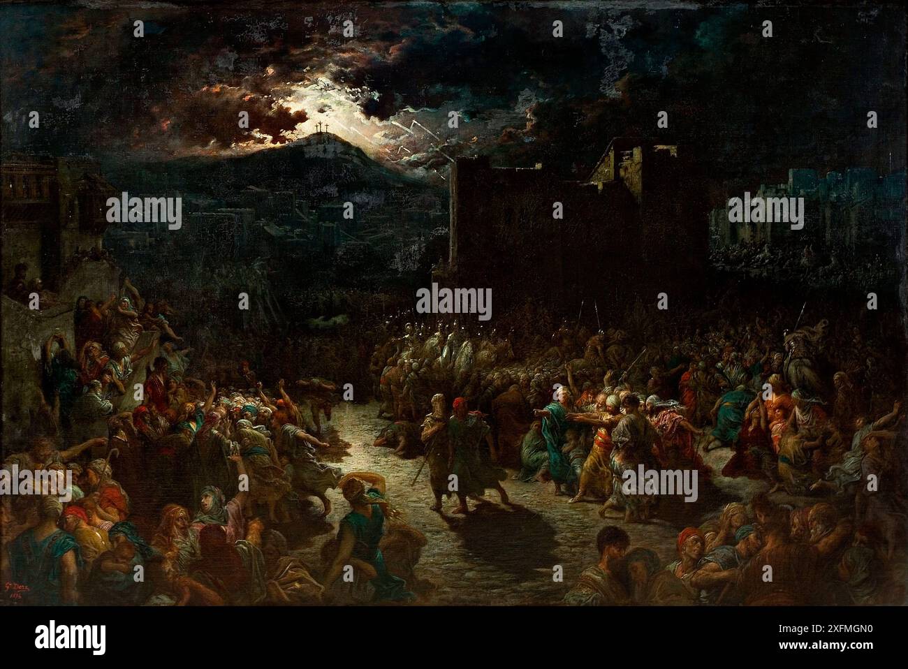 The Crucifixion. Museum: Museo de Arte de Ponce. Author: GUSTAVE DORE Stock Photo - Alamy