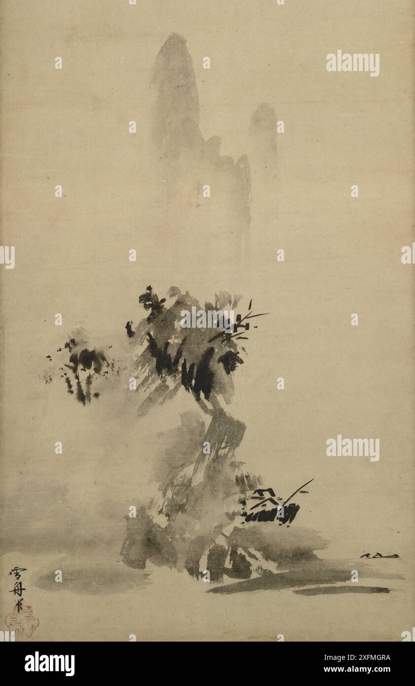 Haboku Sansui. Museum: Tokyo National Museum. Author: SESSHU TOYO Stock ...