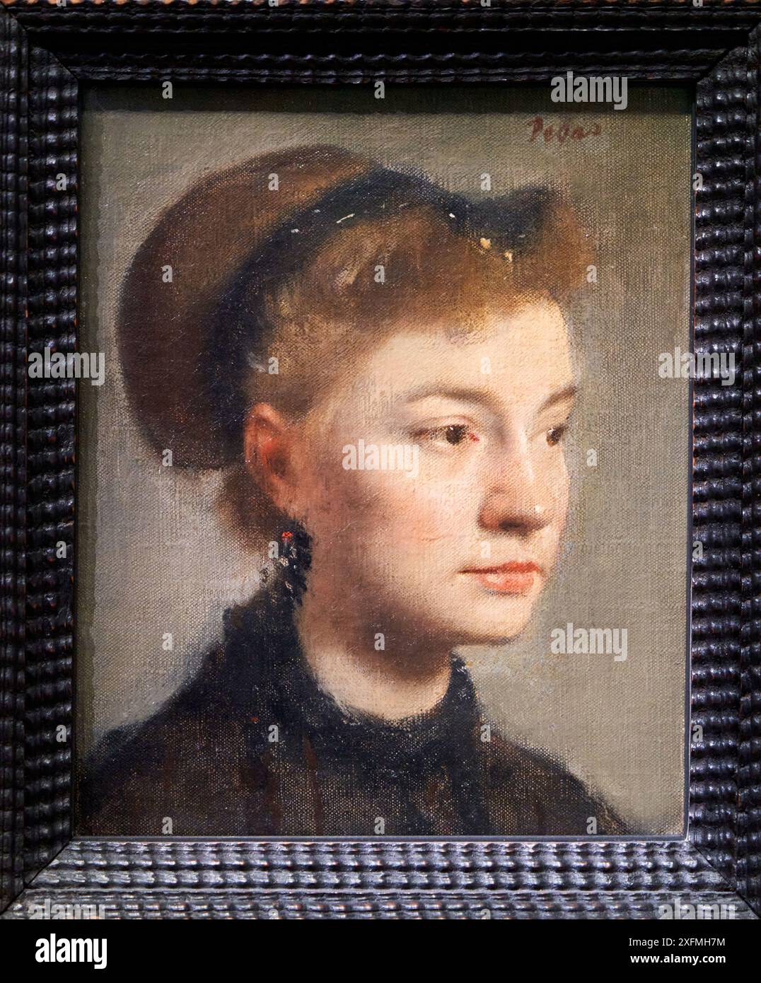 Edgar Degas (1834-1917), Portrait de jeune femme, 1867, Exhibition at ...