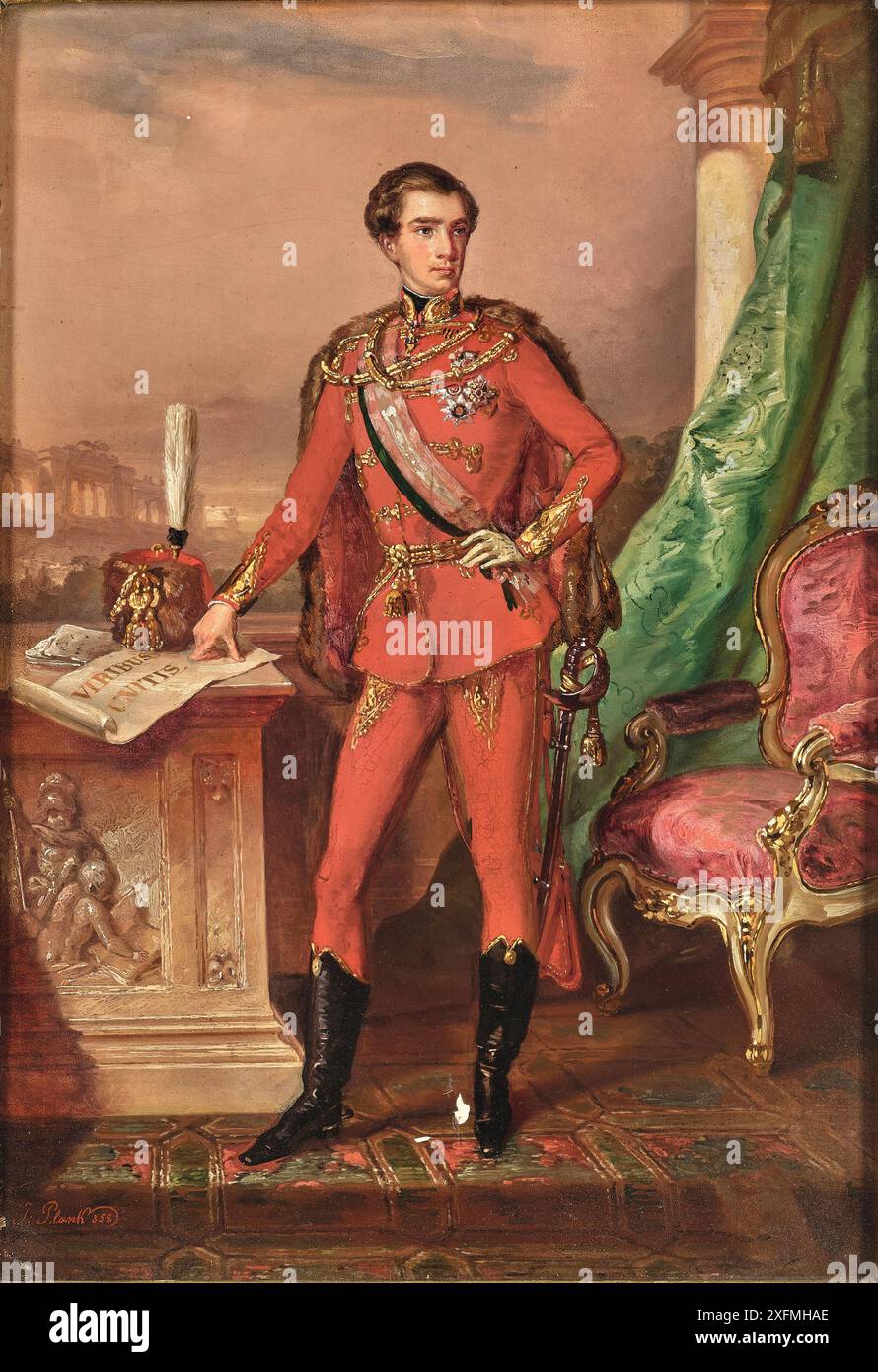 Portrait of Emperor Franz Joseph I of Austria (1830-1916), in Hungarian ...
