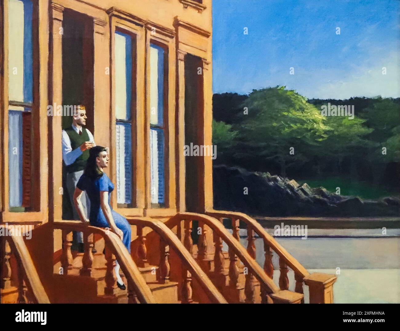 Sunlight on Brownstones. Museum: Wichita Art Museum. Author: EDWARD ...