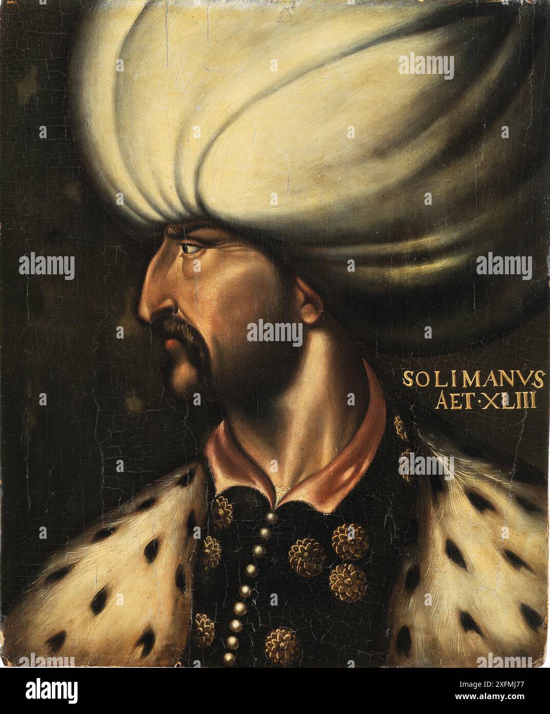 Portrait of Sultan Suleiman I the Magnificent (1494-1566). Museum ...