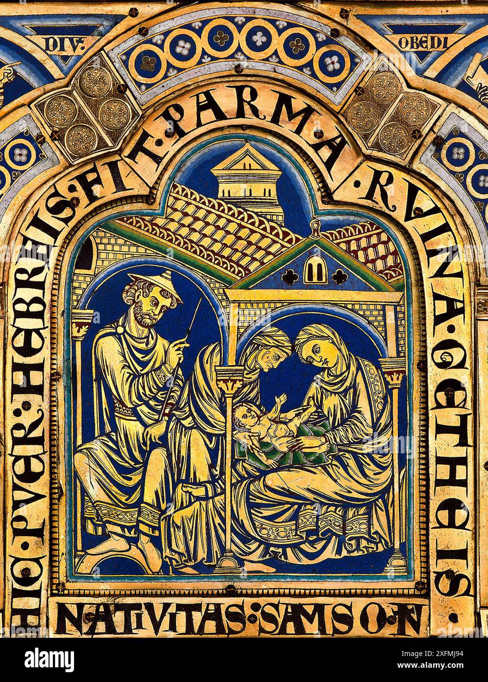 The Verdun Altar: The Birth of Samson. Museum: Stiftsmuseum ...