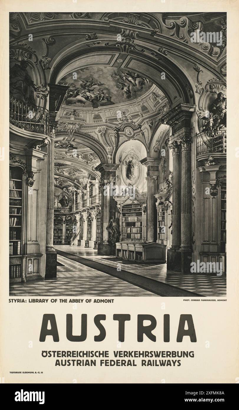 Austria. Styria: Library of the Abbey of Admont. Museum: PRIVATE ...