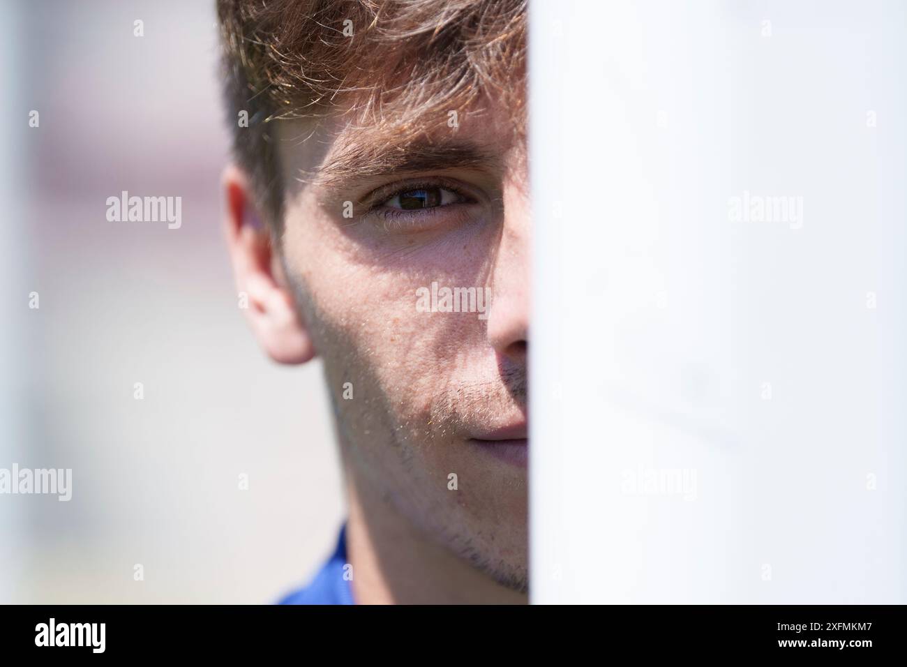 Adrian Bernabe poses for portrait after an interview for Europa Press ...