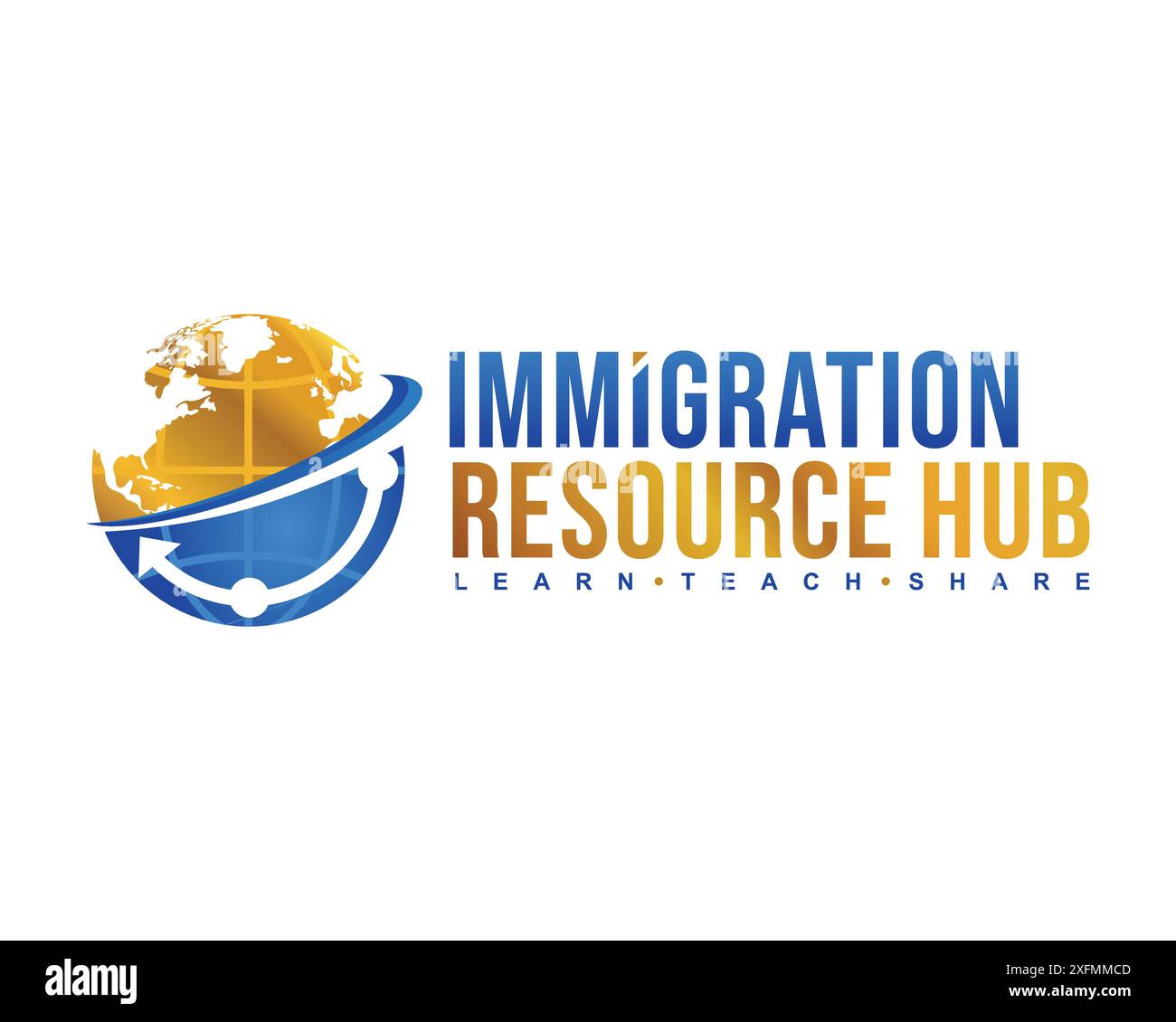 immigration logo vector. Concept of immigration and migration programs ...
