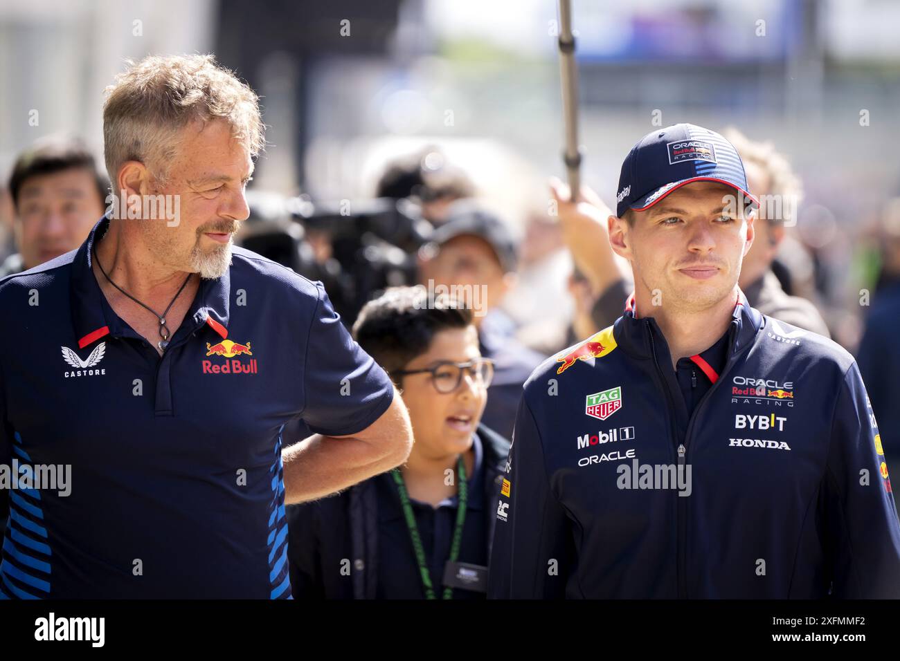 SILVERSTONE - Max Verstappen (Red Bull Racing) on the Silverstone ...