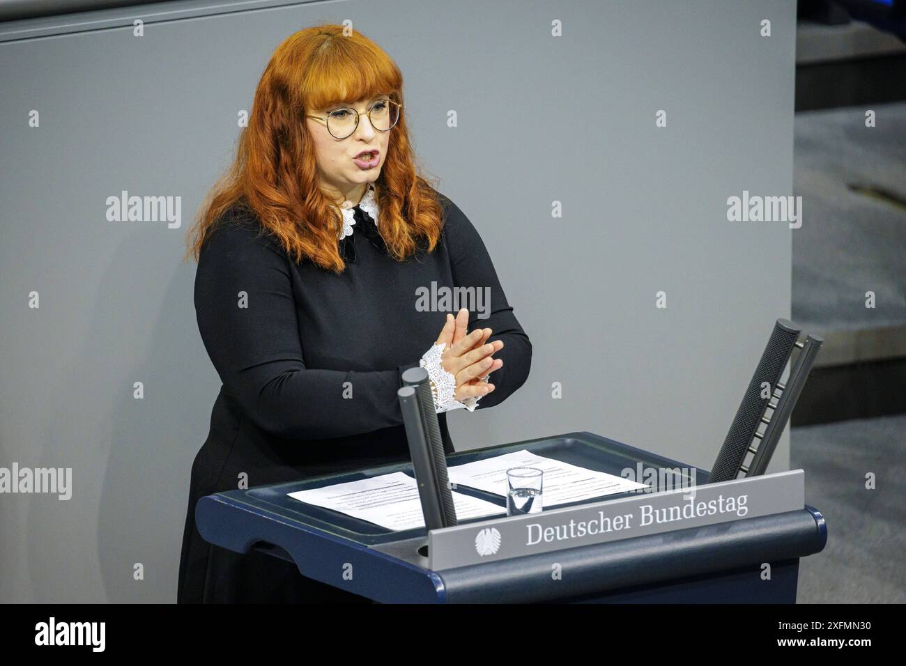 Agnieszka Brugger, MdB, Gruene, spricht im Plenum des Bundestages ...