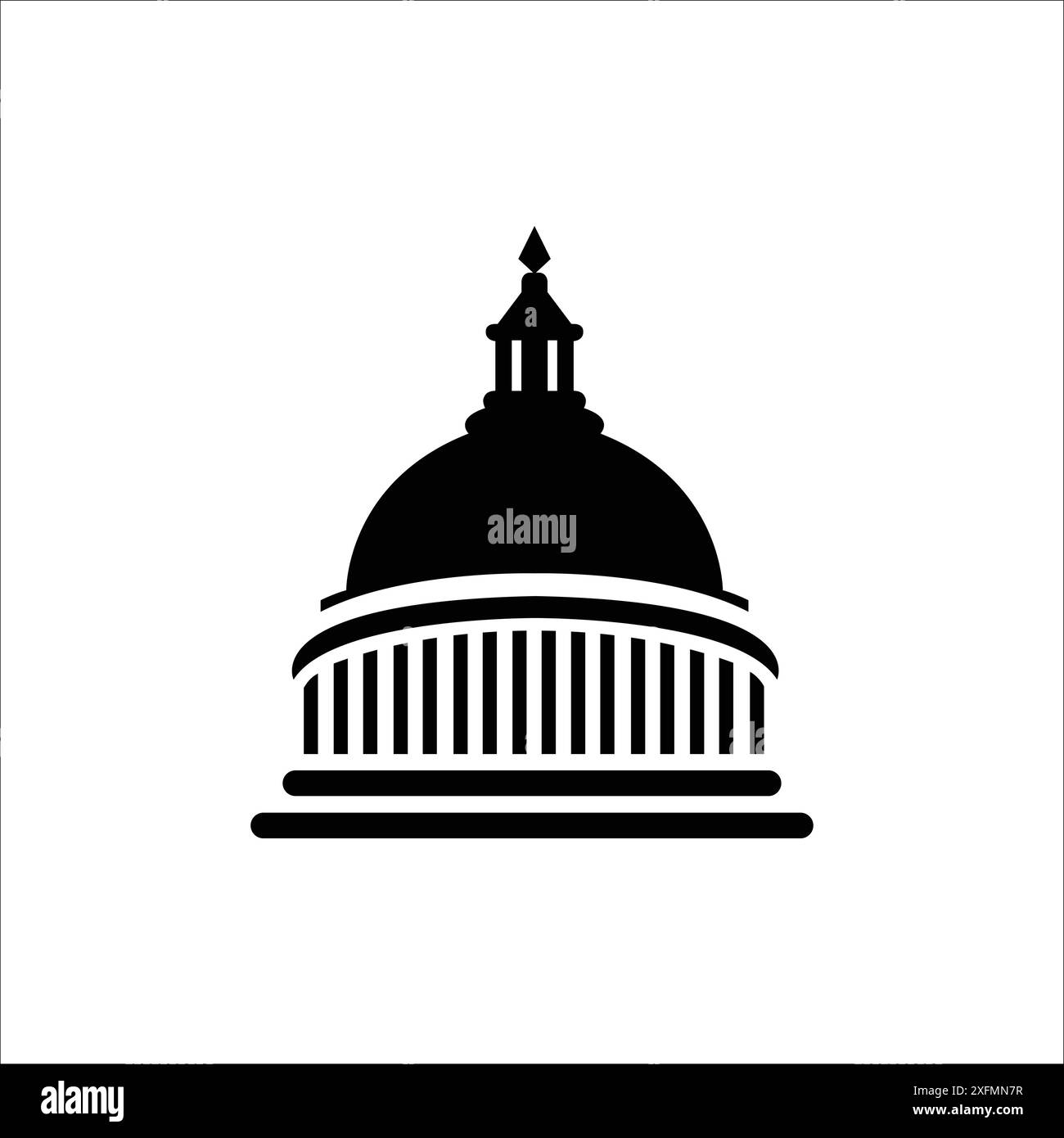 united states capitol hill logo concept vector illustration, capitol ...