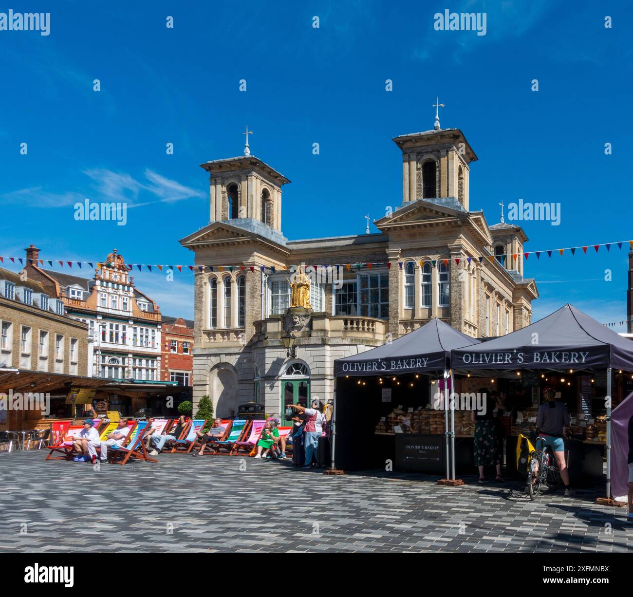 Kingston Historic Market square, London Stock Photo - Alamy