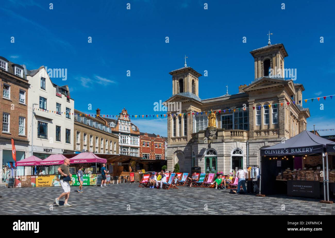 Kingston Historic Market square, London Stock Photo - Alamy