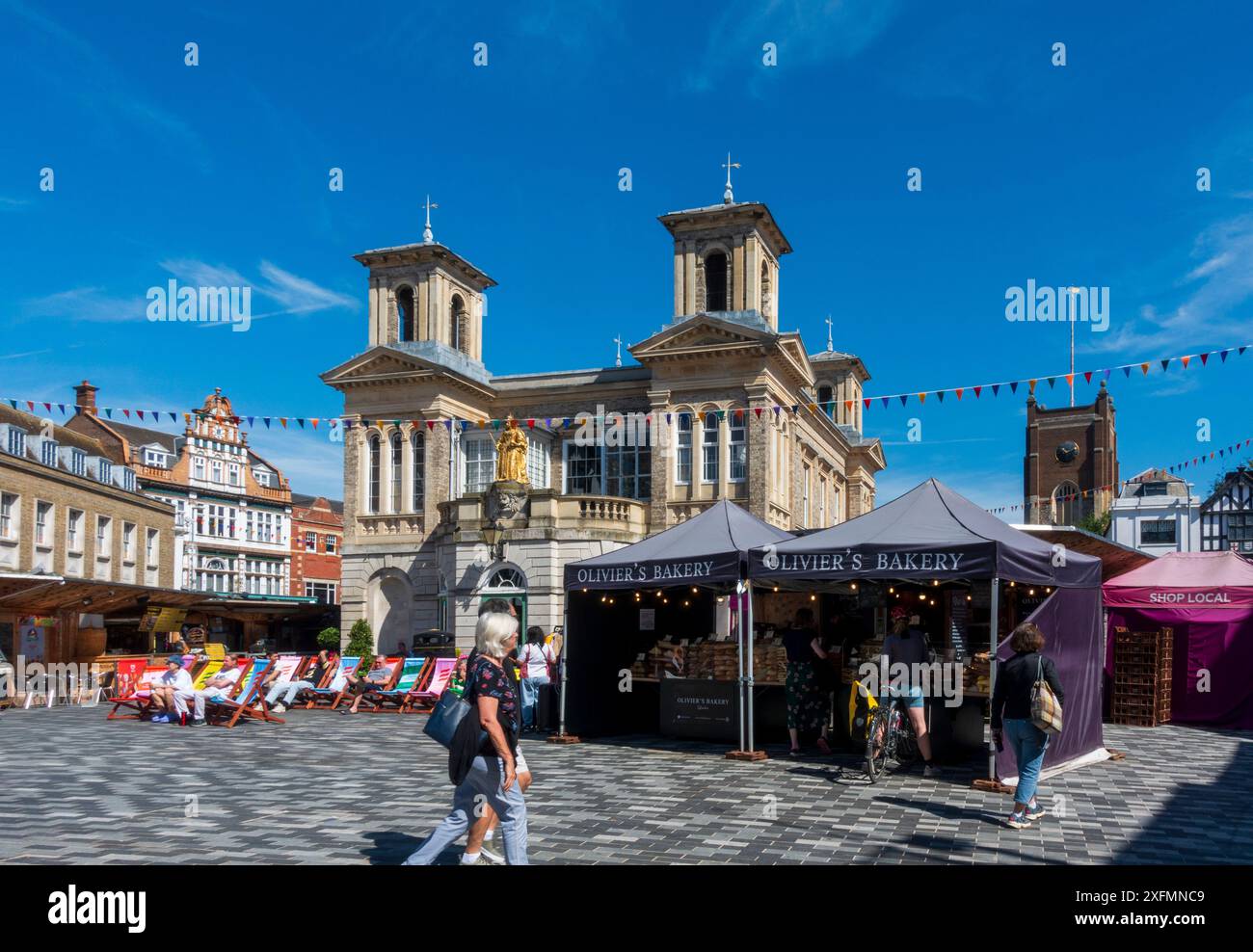 Kingston Historic Market square, London Stock Photo - Alamy
