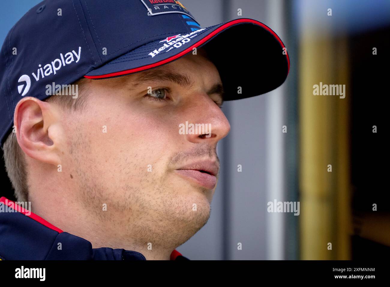 SILVERSTONE - Max Verstappen (Red Bull Racing) on the Silverstone ...