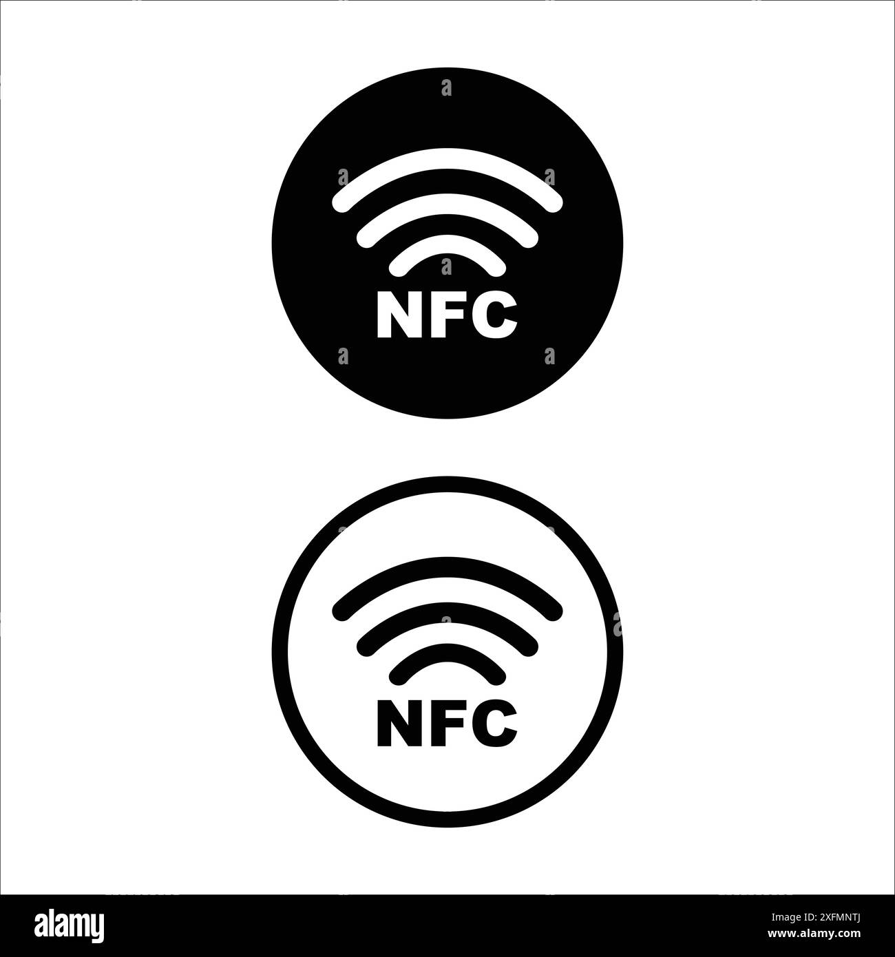 Nfc vector icon, smart payment symbol. Simple, flat design for web or ...