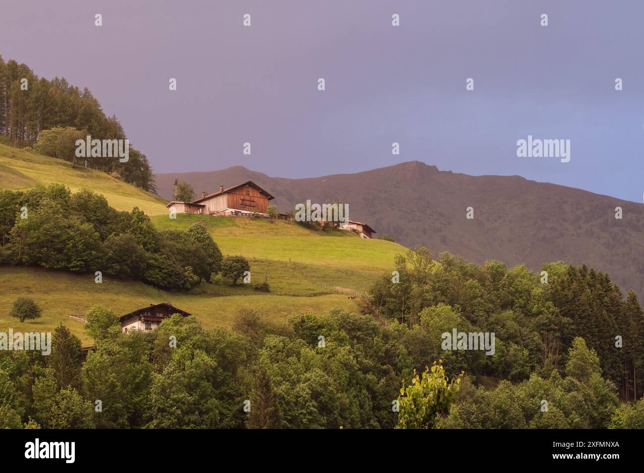 Mystical light from sun and storm envelops the Rauris Valley in ...