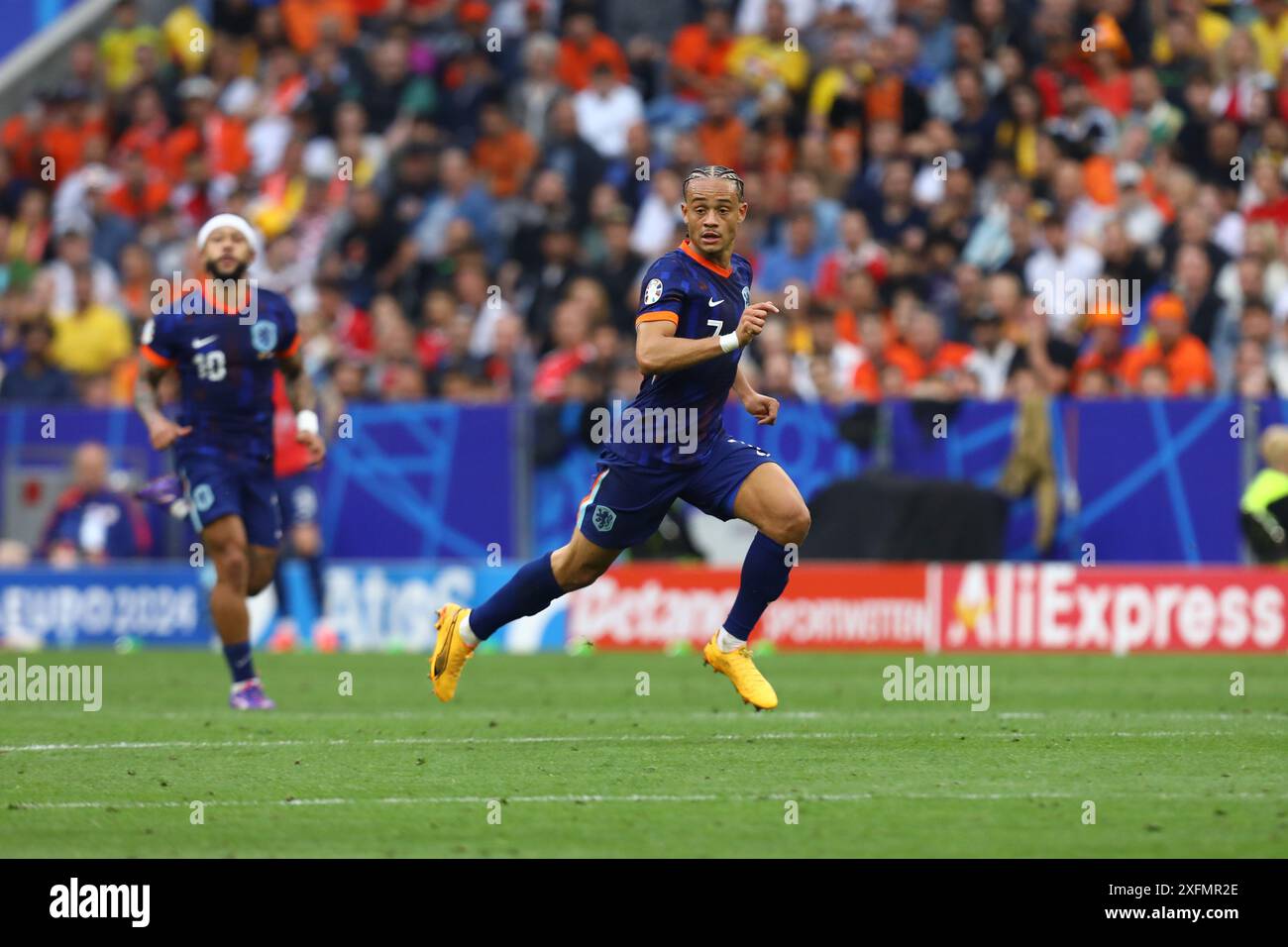 Munich, Germany. 02nd July, 2024. Xavi Simons #7 of Netherlands in the ...