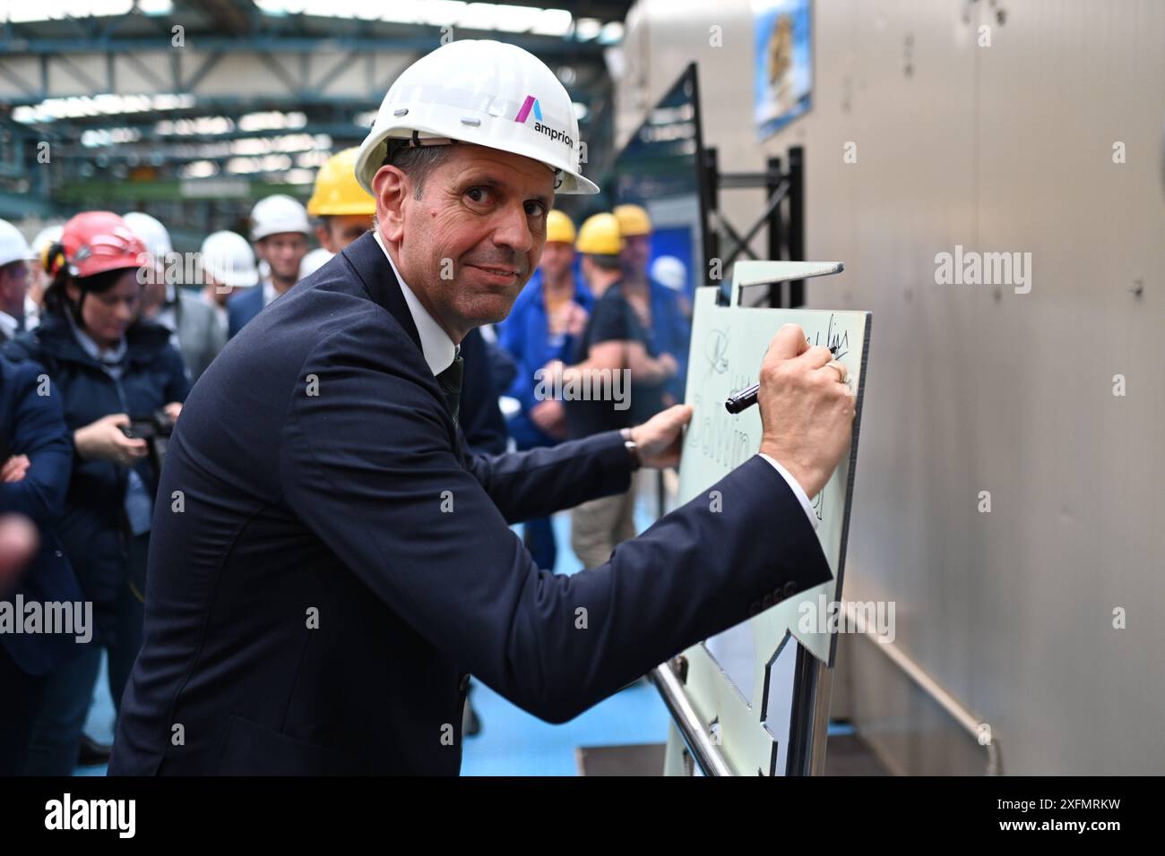 04 July 2024, Lower Saxony, Papenburg: Olaf Lies (SPD), Minister of ...