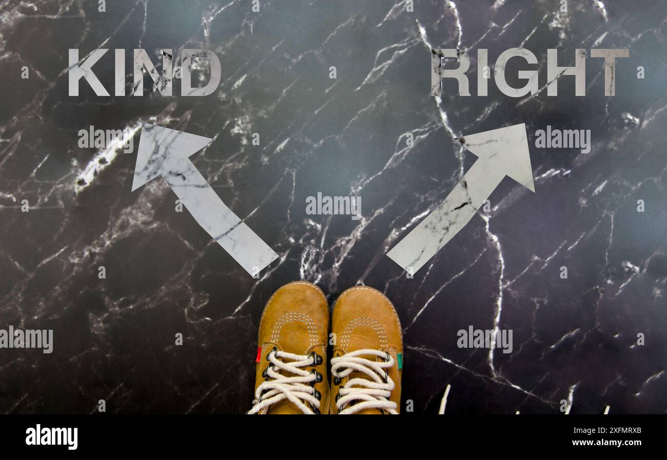 Person choosing a path hi-res stock photography and images - Alamy