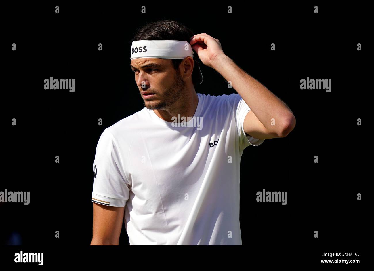Taylor Fritz during his match against Arthur Rinderknech (not pictured ...