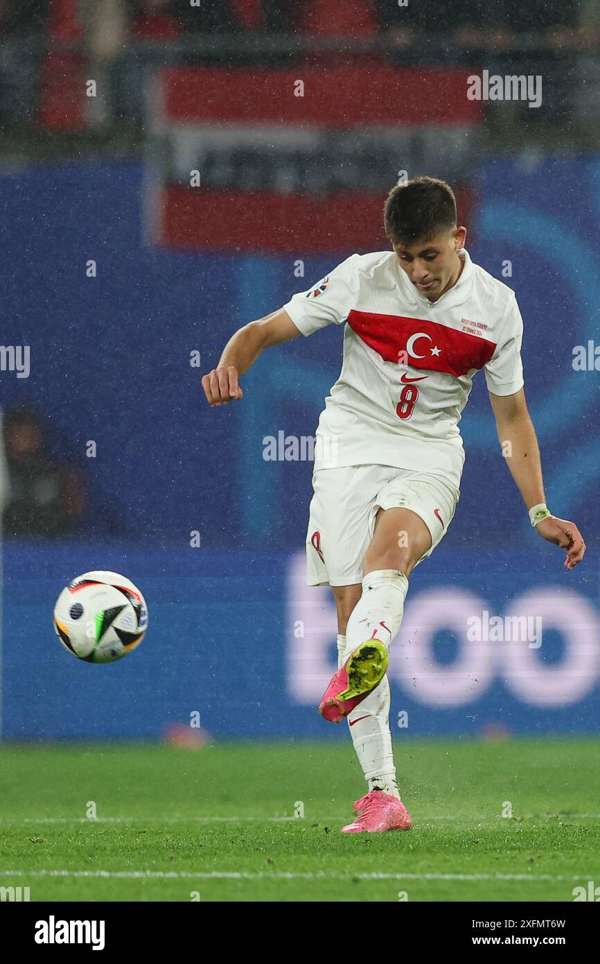 Arda Guler of Turkiye seen in action during the UEFA EURO 2024 match ...