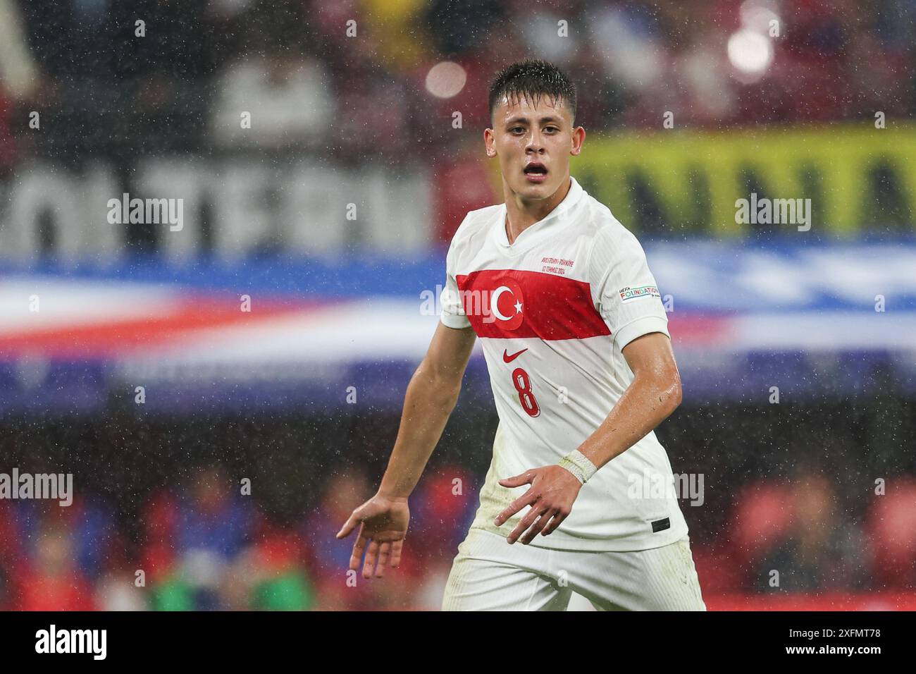 Arda Guler of Turkiye seen in action during the UEFA EURO 2024 match ...