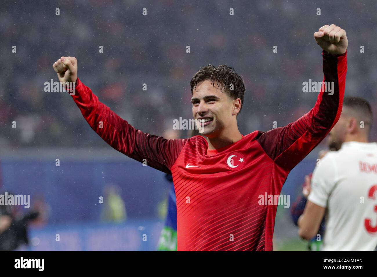 Kenan Yildiz of Turkiye celebrates during the UEFA EURO 2024 match ...