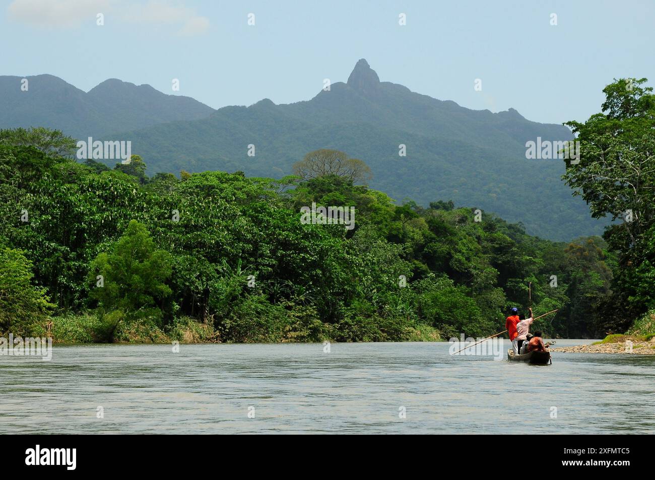 Tropical rainforest and mountains, Rio Platano Biosphere Reserve and ...