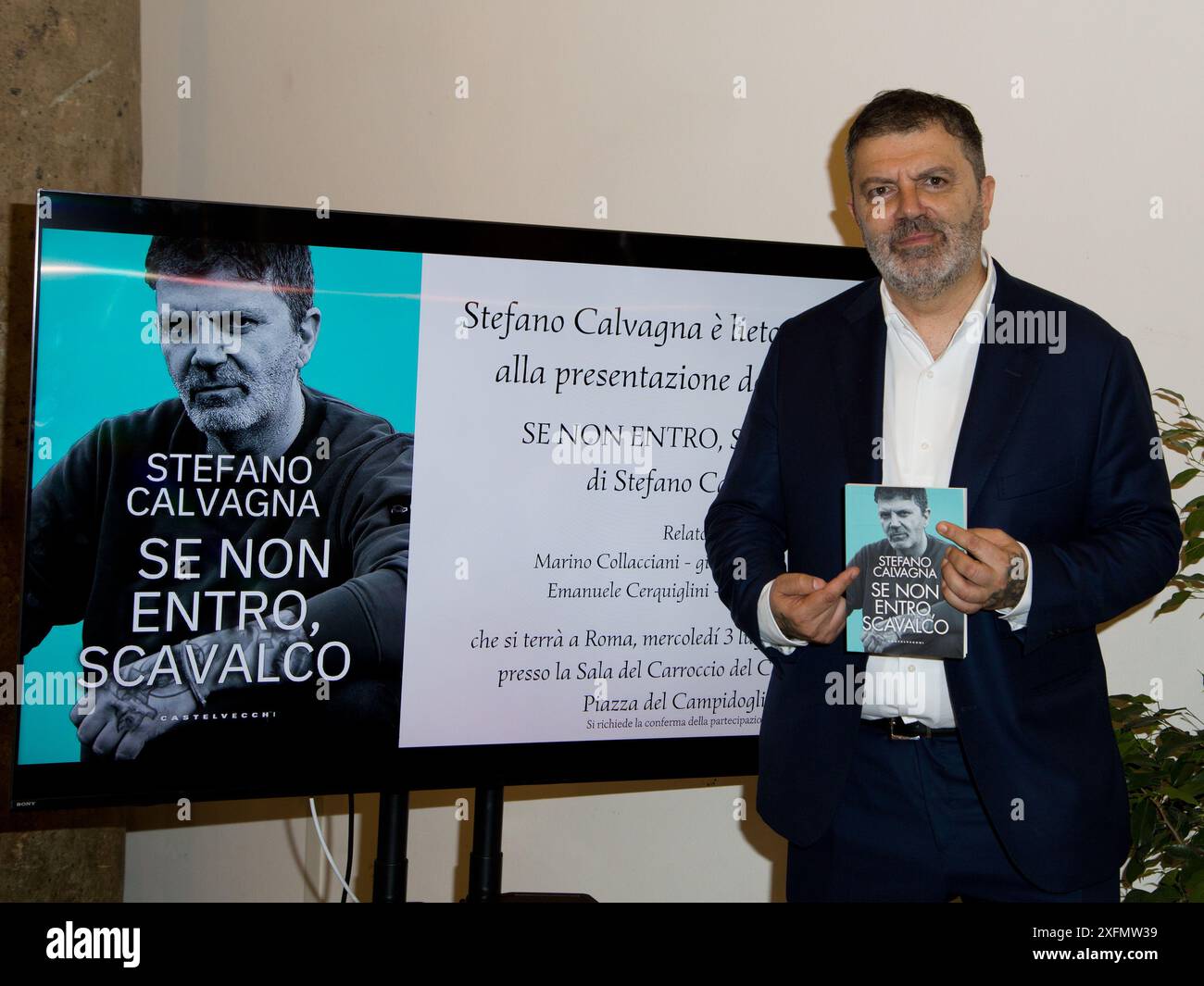 Rome, Sala del Carroccio del Campidoglio, presentation of Stefano ...