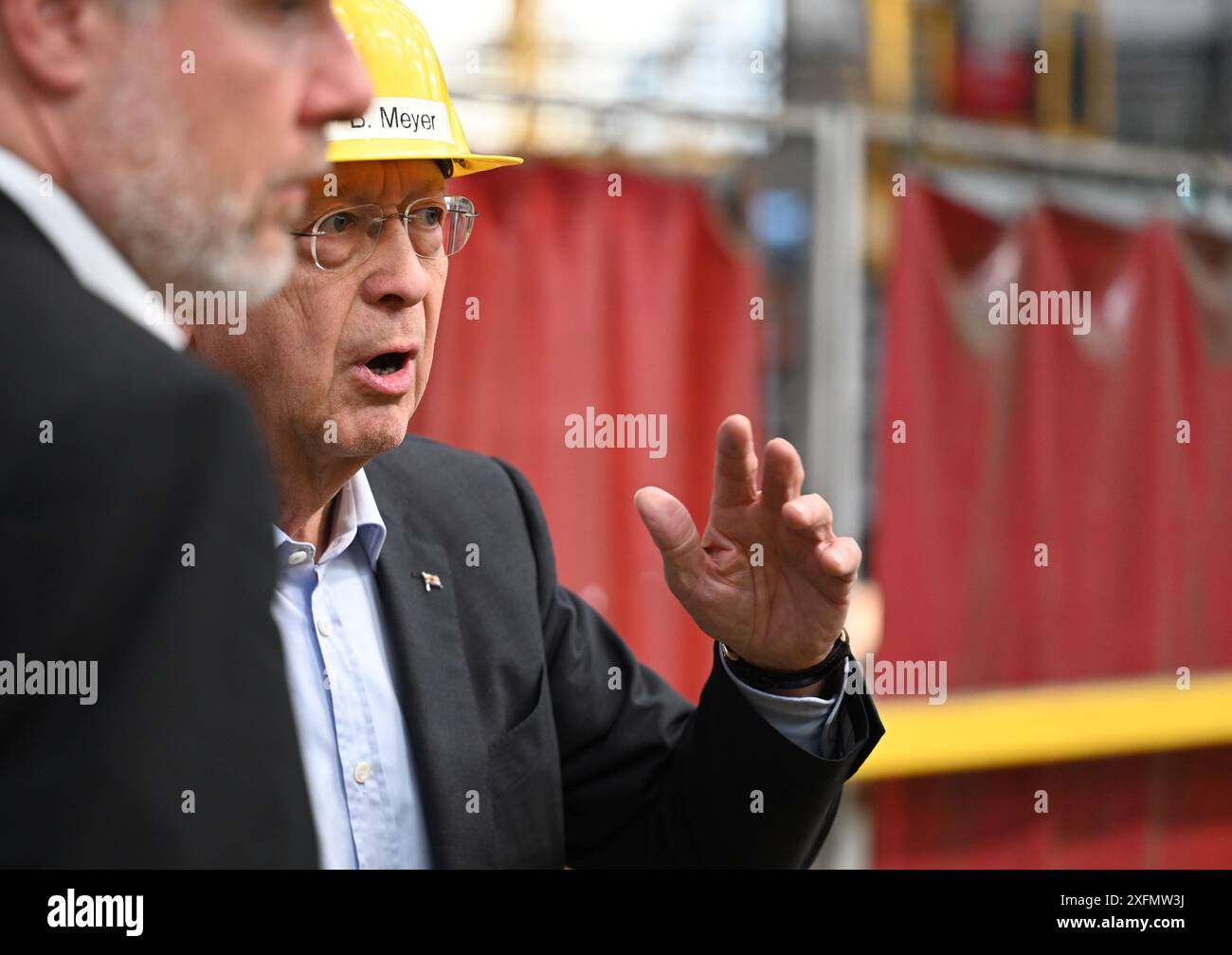 04 July 2024, Lower Saxony, Papenburg: Bernard Meyer, owner of Meyer ...