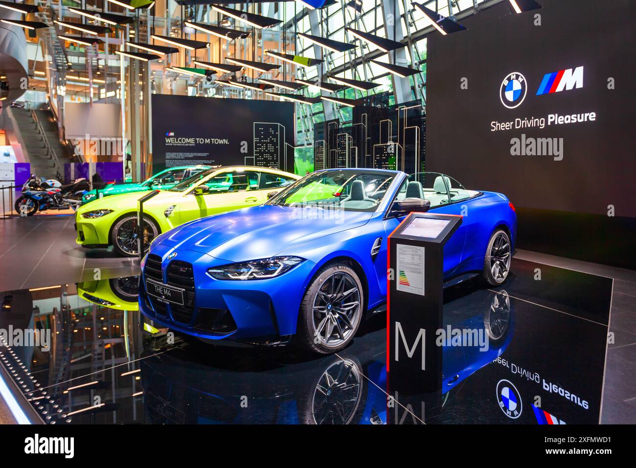 Munich, Germany - July 08, 2021: BMW M series cars at BMW Welt. BMW ...
