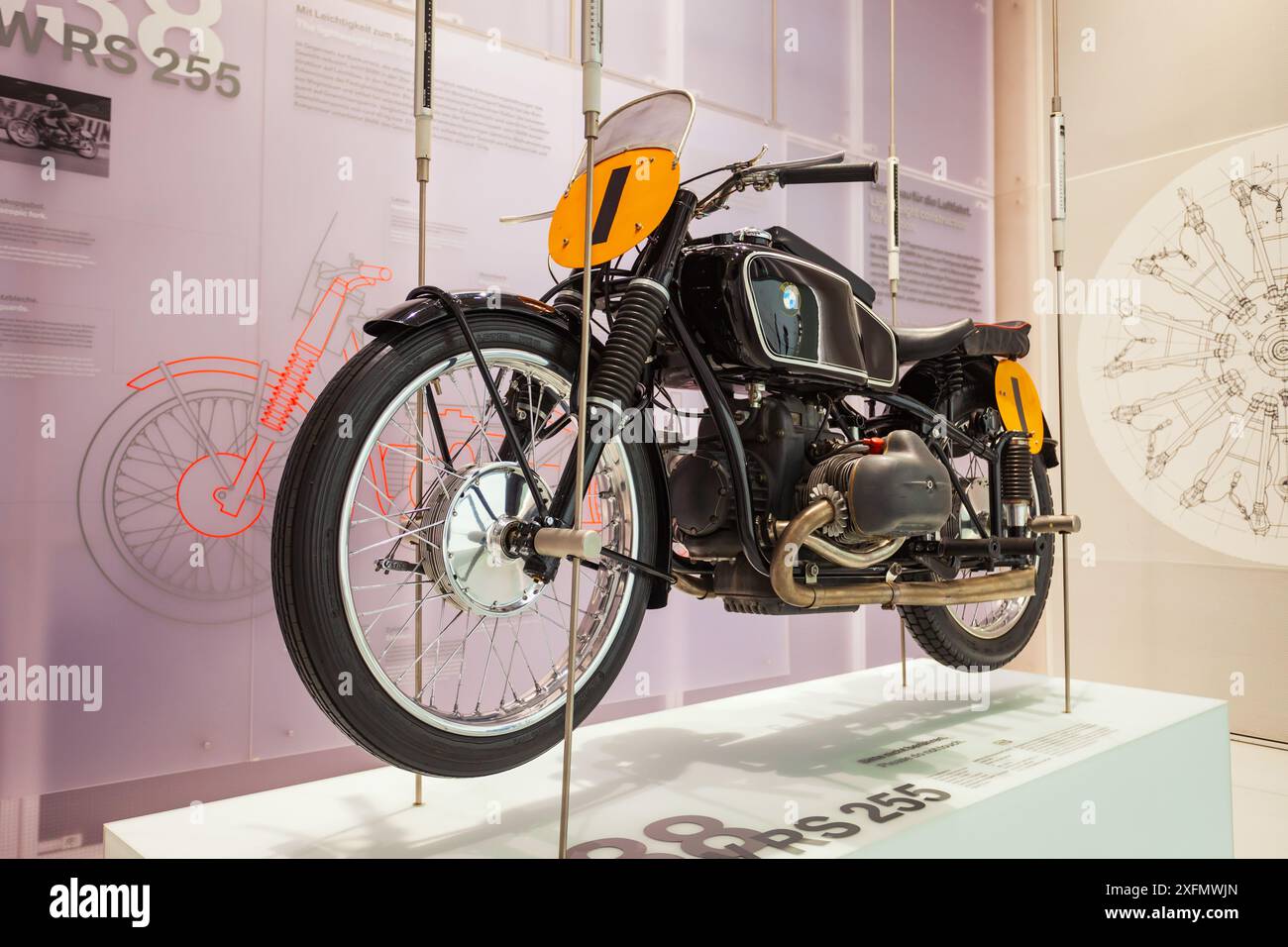 Munich, Germany - July 08, 2021: Vintage classic motorbike Classic ...