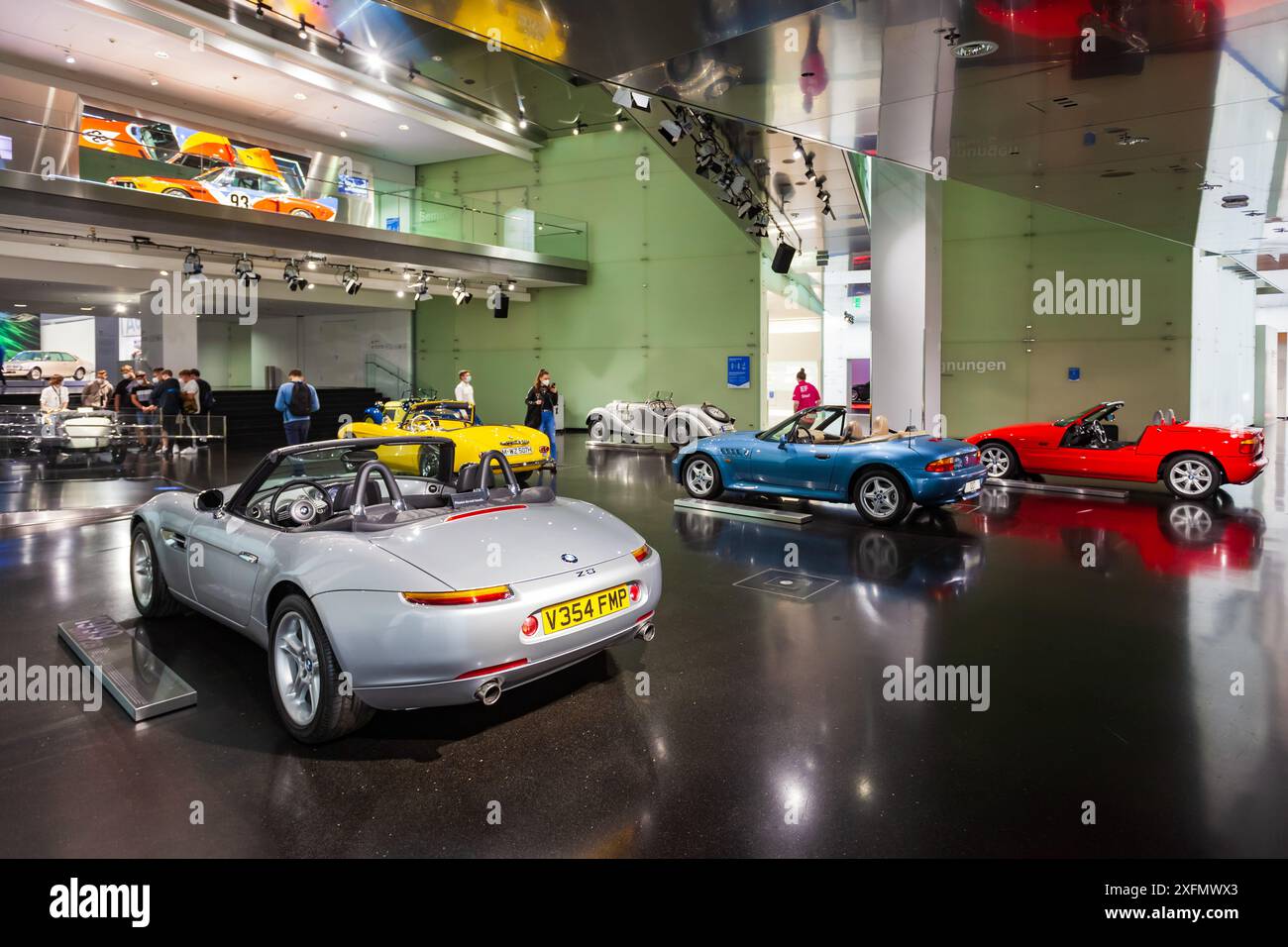 Munich, Germany - July 08, 2021: BMW Museum interior, it is an ...